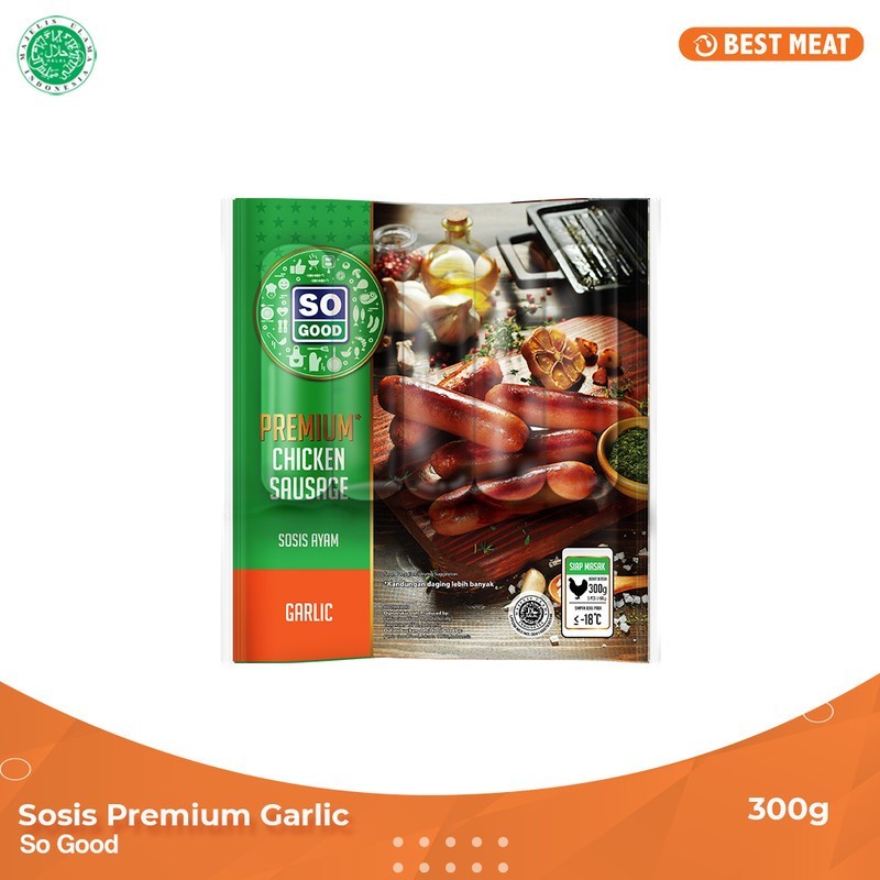 Jual Sosis Premium Garlic So Good 300 gr | Shopee Indonesia