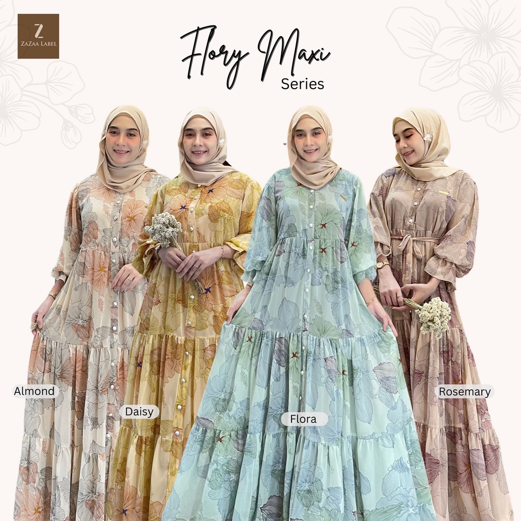 Jual Zazaa Label - FLORY MAXI READY STOK GAMIS JUMBO BEST SELLER ...