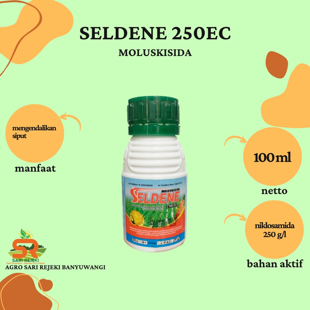 Jual SELDENE 250EC 100ML MOLUSKISIDA RACUN PEMBASMI KEONG | Shopee ...