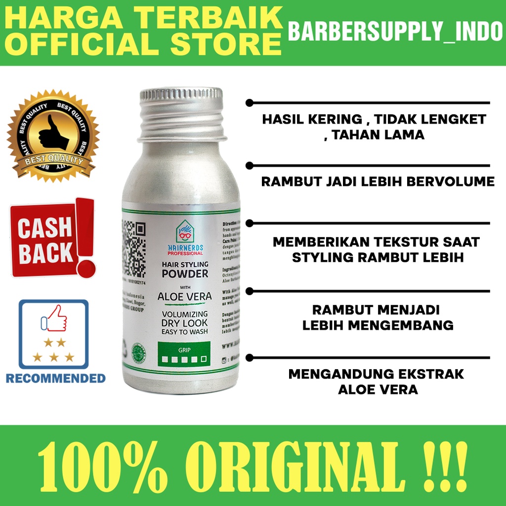 Jual Hairnerds Professional Hair Styling Powder Freestyle Dust | Shopee ...