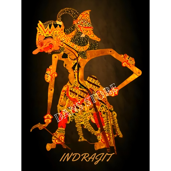 Jual Poster Wayang Kulit Indrajit Hiasan Dinding Sebagai Pajangan atau ...
