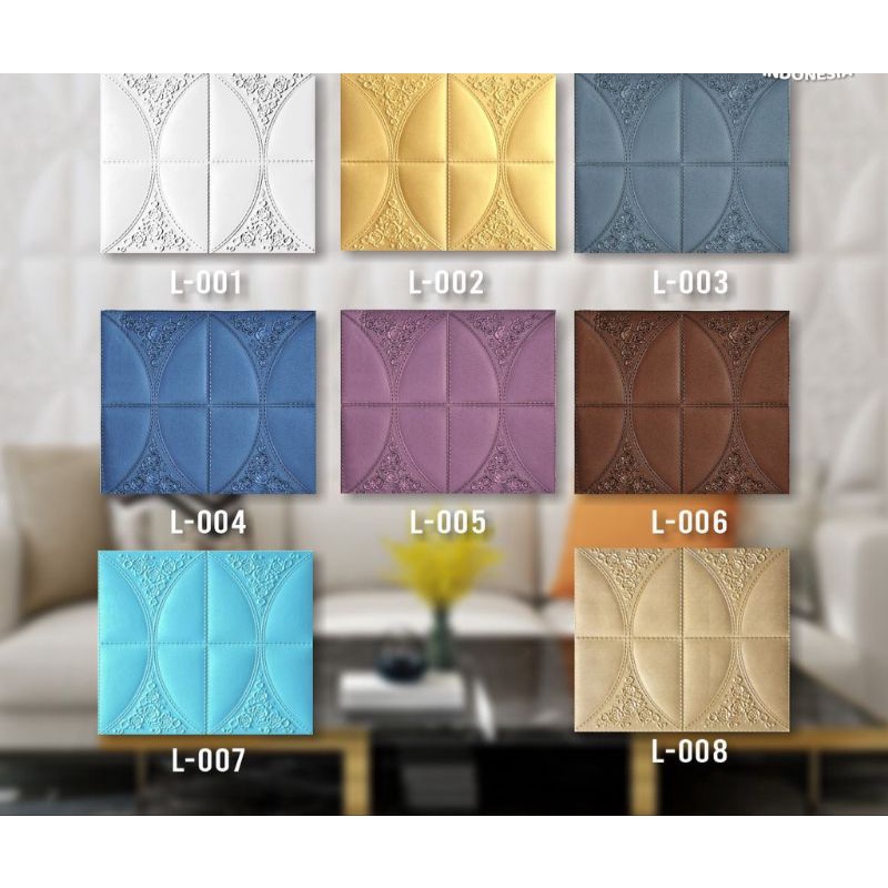 Jual wallpaper dinding 3D foam motif batik classic modern 70x70cm 5mm ...