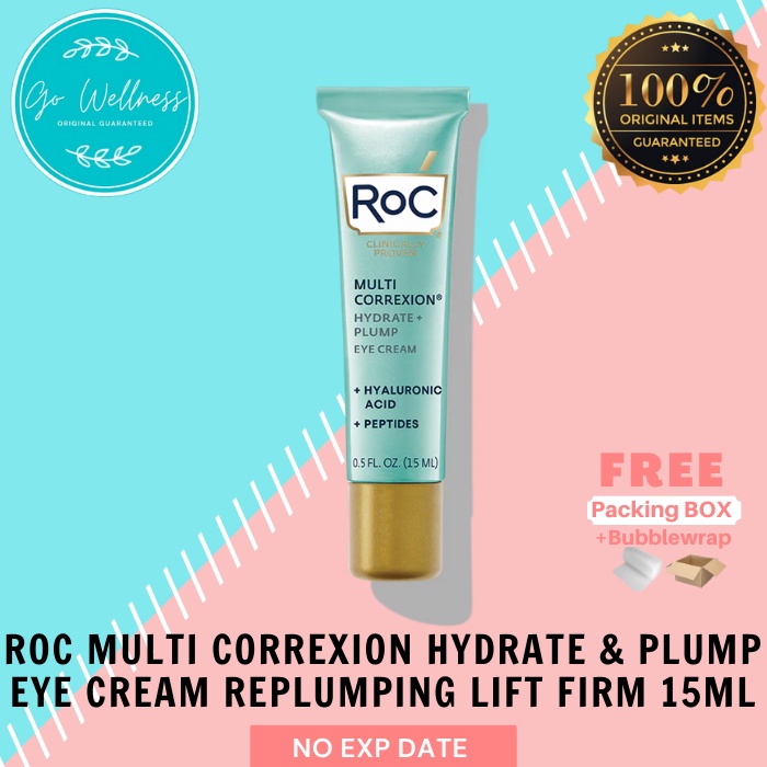 Jual ROC MULTI CORREXION Hydrate & Plump Eye Cream 15ml | Shopee Indonesia