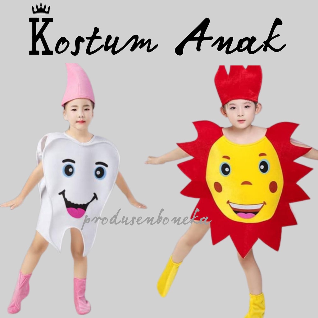 Jual Sun Star Cloud Moon Rain Custom Helloween Kostum Anak Karakter ...