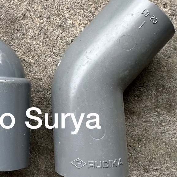 Jual RUCIKA KENI 90 DERAJAT 1" 45 DERAJAT 1"- Elbow keni 1 AW inch 45 derajat Rucika 1 1 inci ...