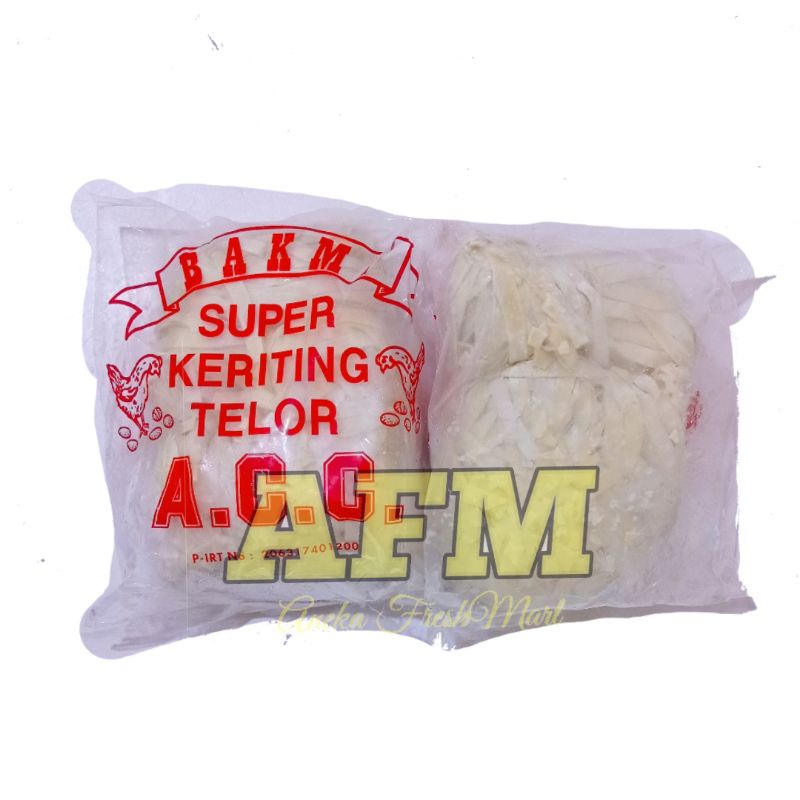 Jual BAKMI SUPER KERITING TELOR ACC 500GRAM BAKMIE LEBAR/KERITING MIE ...