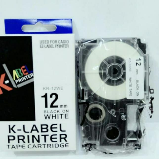 Jual K LABEL Printer 12mm - use Compatible Casio EZ Label Tape 12 mm ...