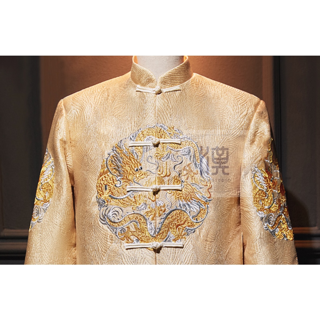 Jual CHEONG SAM PRIA CHINESE BAJU SANGJIT GOLD SET XINCIA CHEONGSAM ...