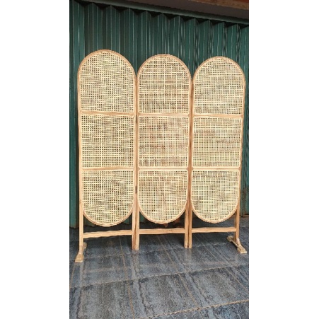Jual Joywood Partisi rotan/ sketsel rotan/ Partisi kayu rotan Partisi ...
