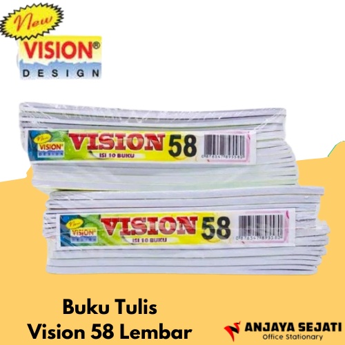 Jual Buku Tulis Vision 58 Lembar | Buku Vision | Buku Sekolah | Perpack ...
