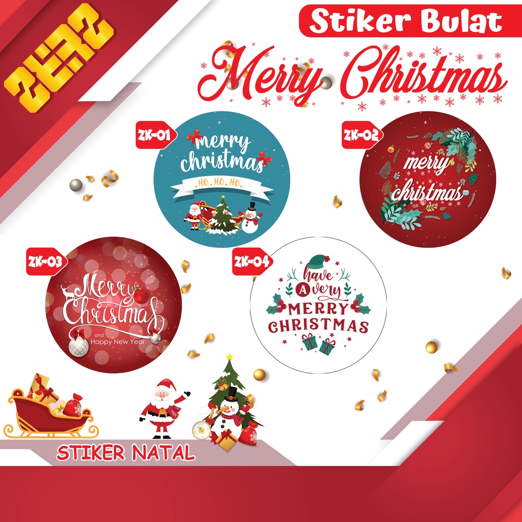 Jual Cetak Stiker Label Natal Christmas / Stiker Natal dan Tahun Baru ... Jual Cetak Stiker Label Natal Christmas / Stiker Natal dan Tahun Baru ...