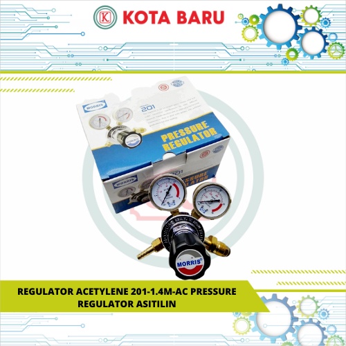 Jual REGULATOR ACETYLENE 201-1.4M-AC PRESSURE REGULATOR ASITILIN ...