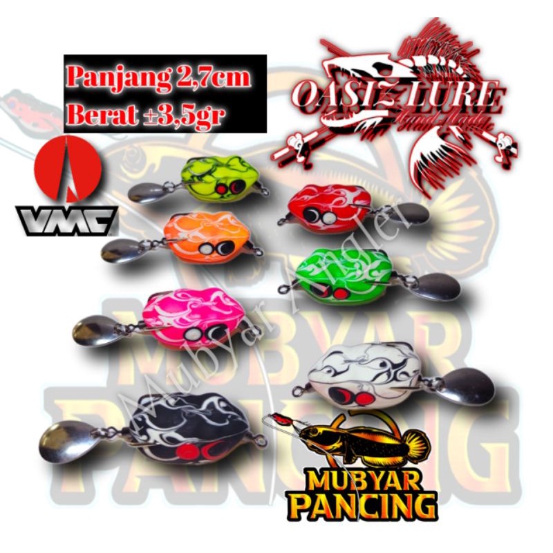 Jual Soft Frog OASIZ LURE 2,7cm 3,4cm 3,7cm 4cm 4,5cm VMC Umpan Casting ...