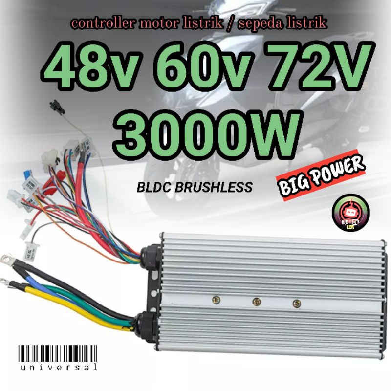 Jual CONTROLLER 48V 60V 72V 3000W MOTOR LISTRIK SEPEDA LISTRIK BLDC BRUSHLESS KONTROLER ...