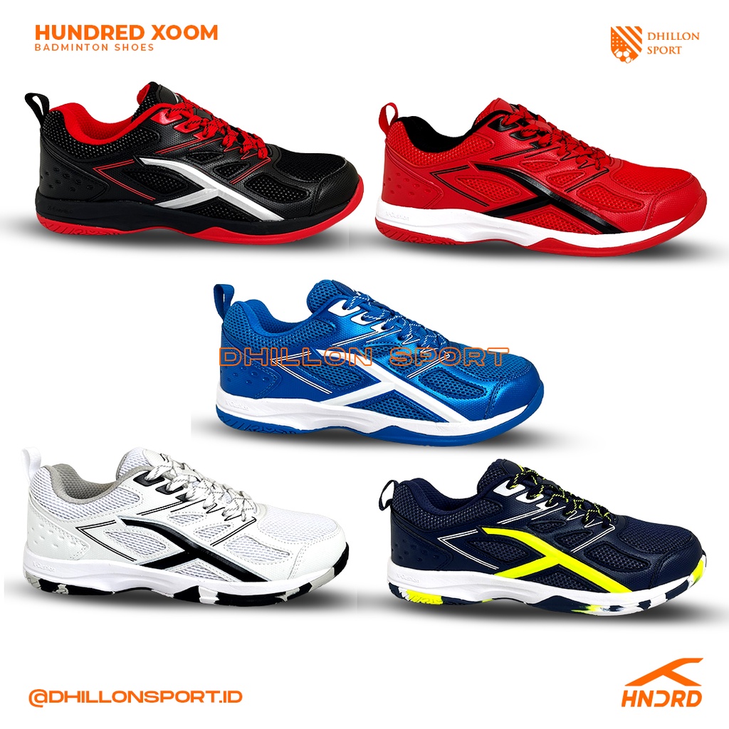 Jual Sepatu Badminton HUNDRED XOOM Original / HNDRD Shoes | Shopee ...