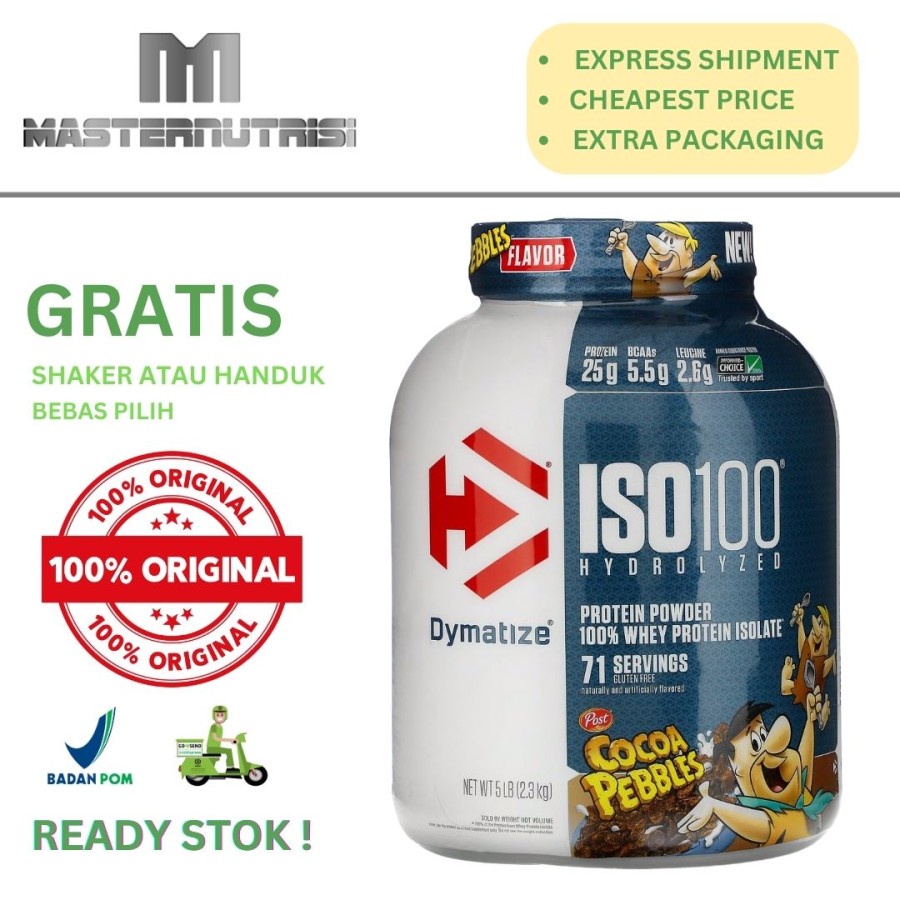 Jual DYMATIZE ISO 100 5 Lb WHEY PROTEIN ISOLATE HYROLYZED | Shopee Indonesia