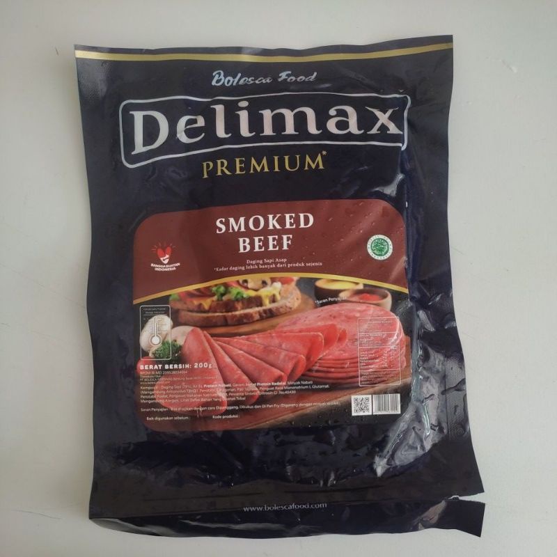 Jual Delimax Smoked Beef 200 gram 10 lembar | Shopee Indonesia
