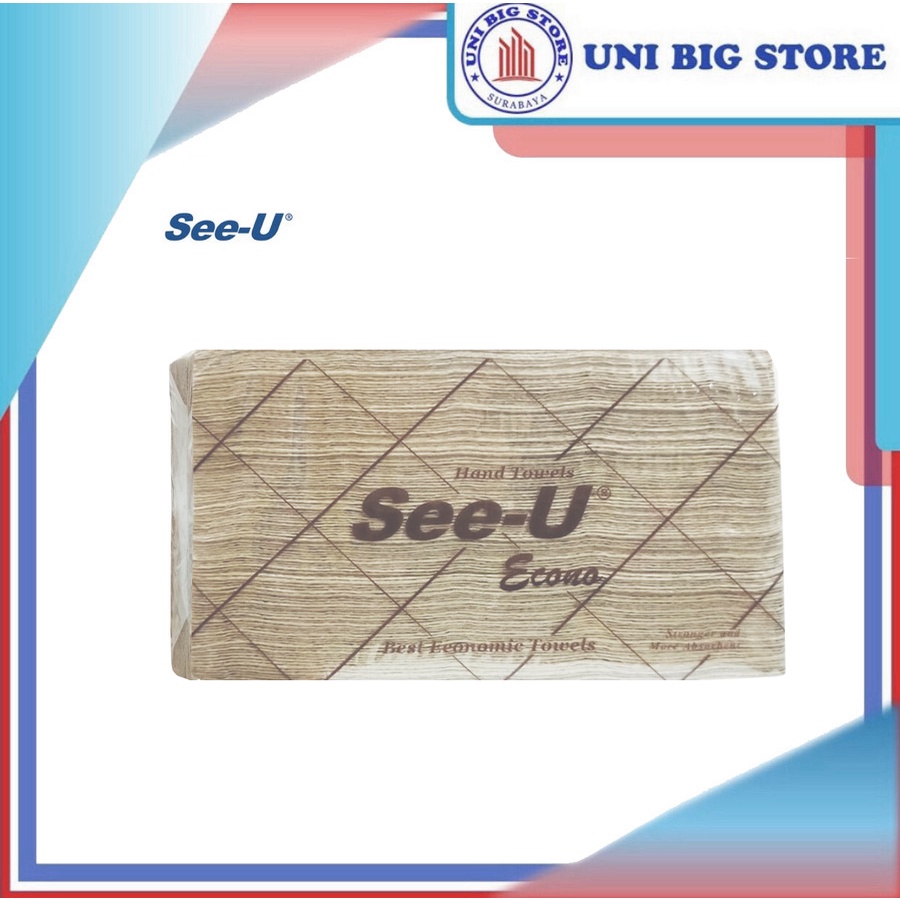 Jual SEE-U Tissue Hand Towel Econo BROWN COKLAT SEE U SeeU Tisu Tangan ...