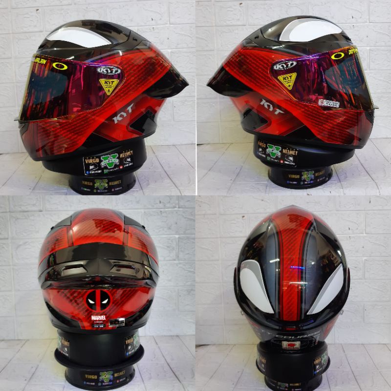 Jual HELM KYT TT COURSE DEADPOOL PAKET GANTENG LIMITED EDITION TERMURAH | Shopee Indonesia