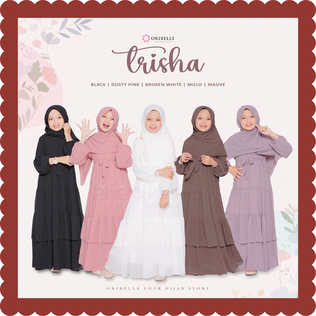 Jual Dress Couple Trisha by Oribelle (Dress Muslim Simple Remaja Ibu ...