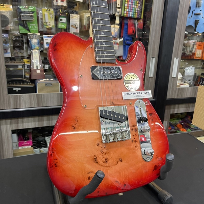 Jual GITAR ELECTRIC BACCHUS UNIVERSE SERIES RED QC IN JAPAN - ORIGINAL ...