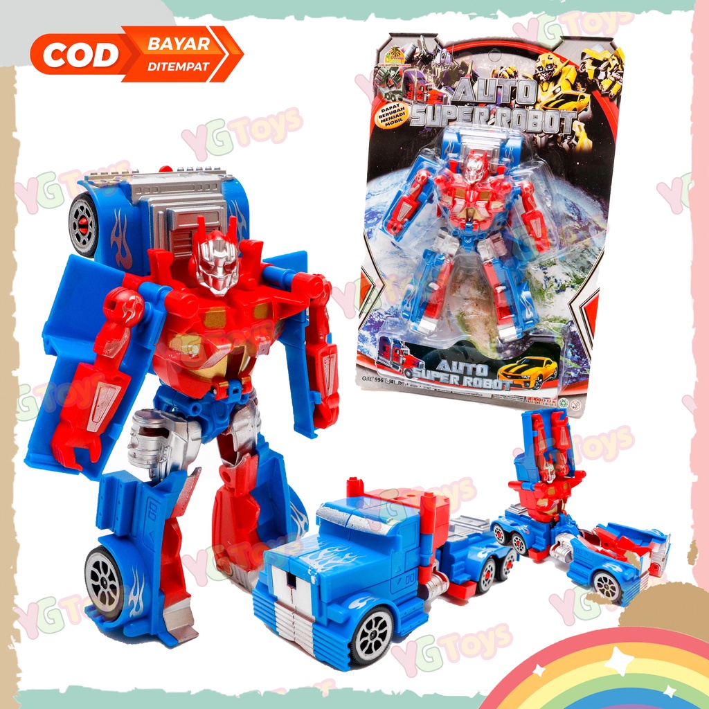 Jual YGtoys Mainan Robot Transformer Optimus Prime Bumble Bee Berubah ...