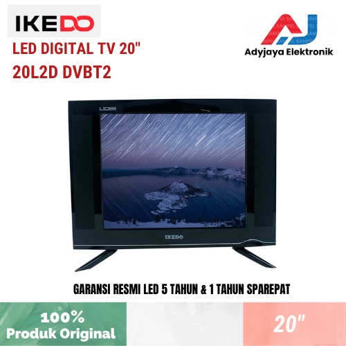 Jual LED Digital TV 20 Inch IKEDO LT-20L2D DVBT2 | Shopee Indonesia