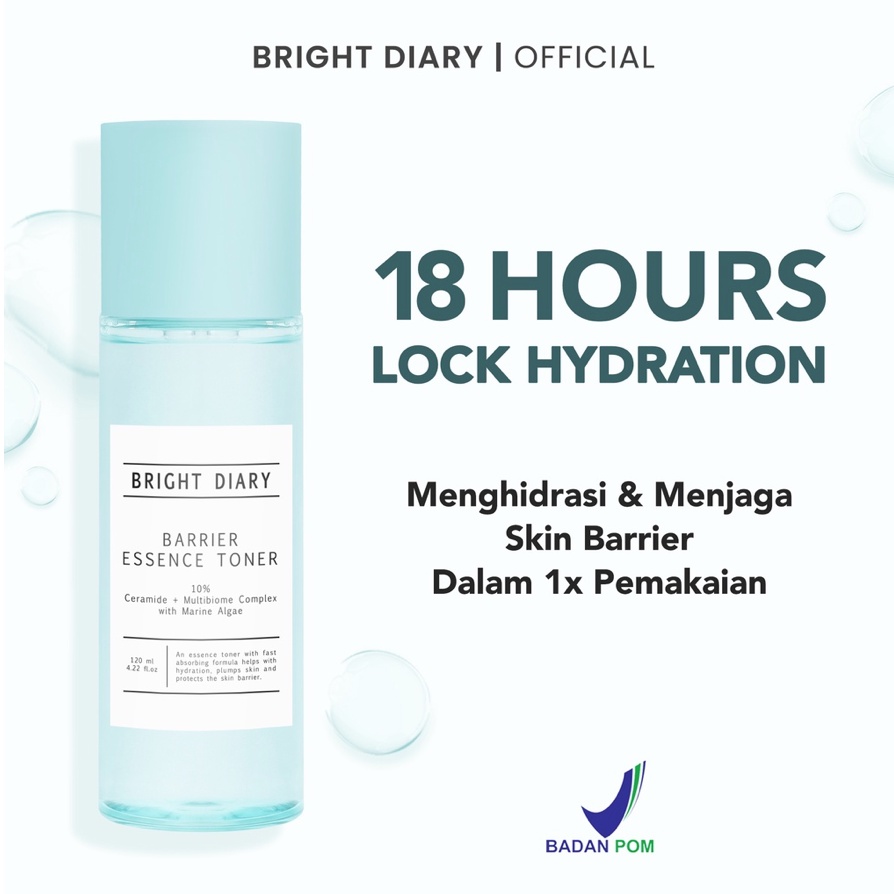 Jual Bright Diary Barrier Essence Toner Ceramide + Multibiome Complex ...