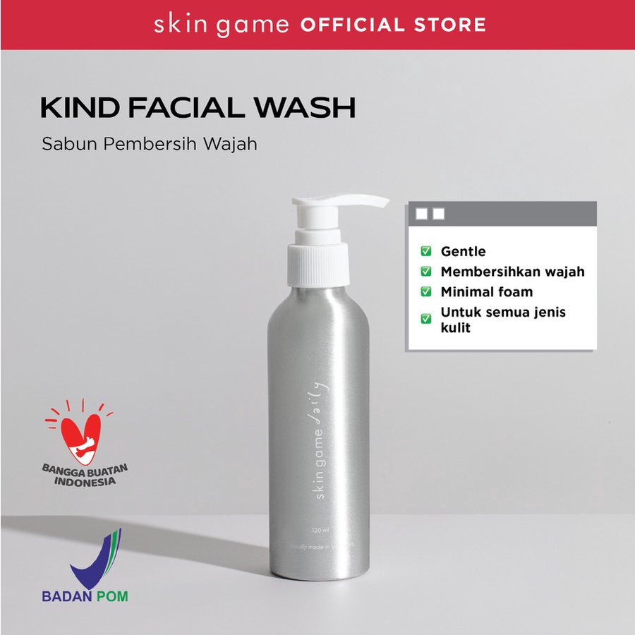 Jual Skin Game Daily Kind Facial Wash 120ml | Shopee Indonesia