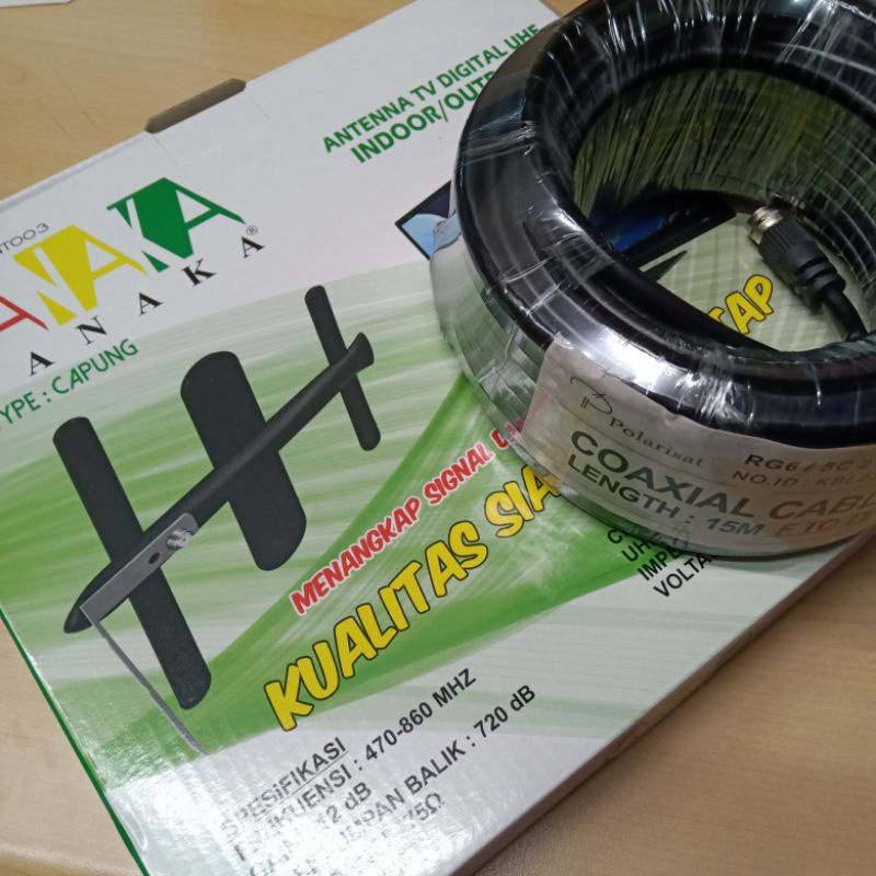 Jual TANAKA Antenna TV Digital UHF Capung (Indoor/Outdoor) | Shopee Indonesia