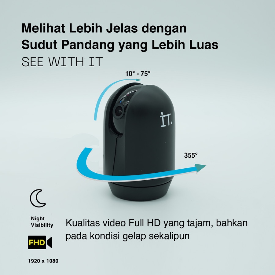 Jual IT Smart CCTV Camera Black & White | Shopee Indonesia