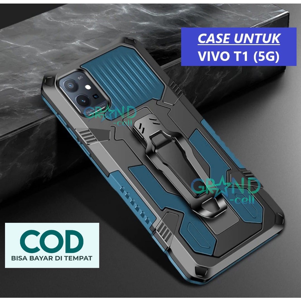 Jual CASE HP FOR VIVO T1 5G PREMIUM BELT CLIP CASE KICK STANDING CASING ...