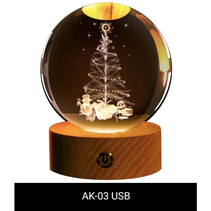 Jual LAMPU BOLA KRISTAL LED LAMPU HIAS TIDUR POHON NATAL , PLANET ...