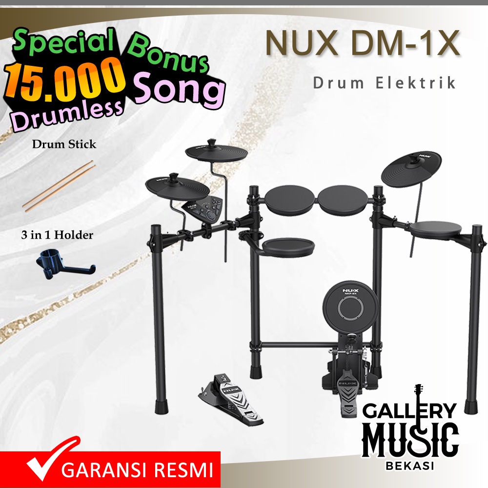 Jual NUX DM 1X Drum Elektik / DM1X / DM1 X Electric Drum | Shopee Indonesia