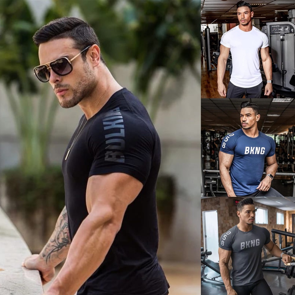 Jual KAOS GYM PRIA BULKING KEREN MUSCLEFIT SPORT WEAR FITNESS OLAHRAGA ...