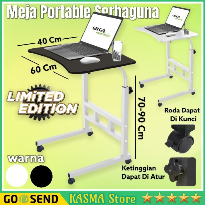 Jual Meja Laptop Kerja Belajar Serbaguna Dorong Lipat Adjustable ...
