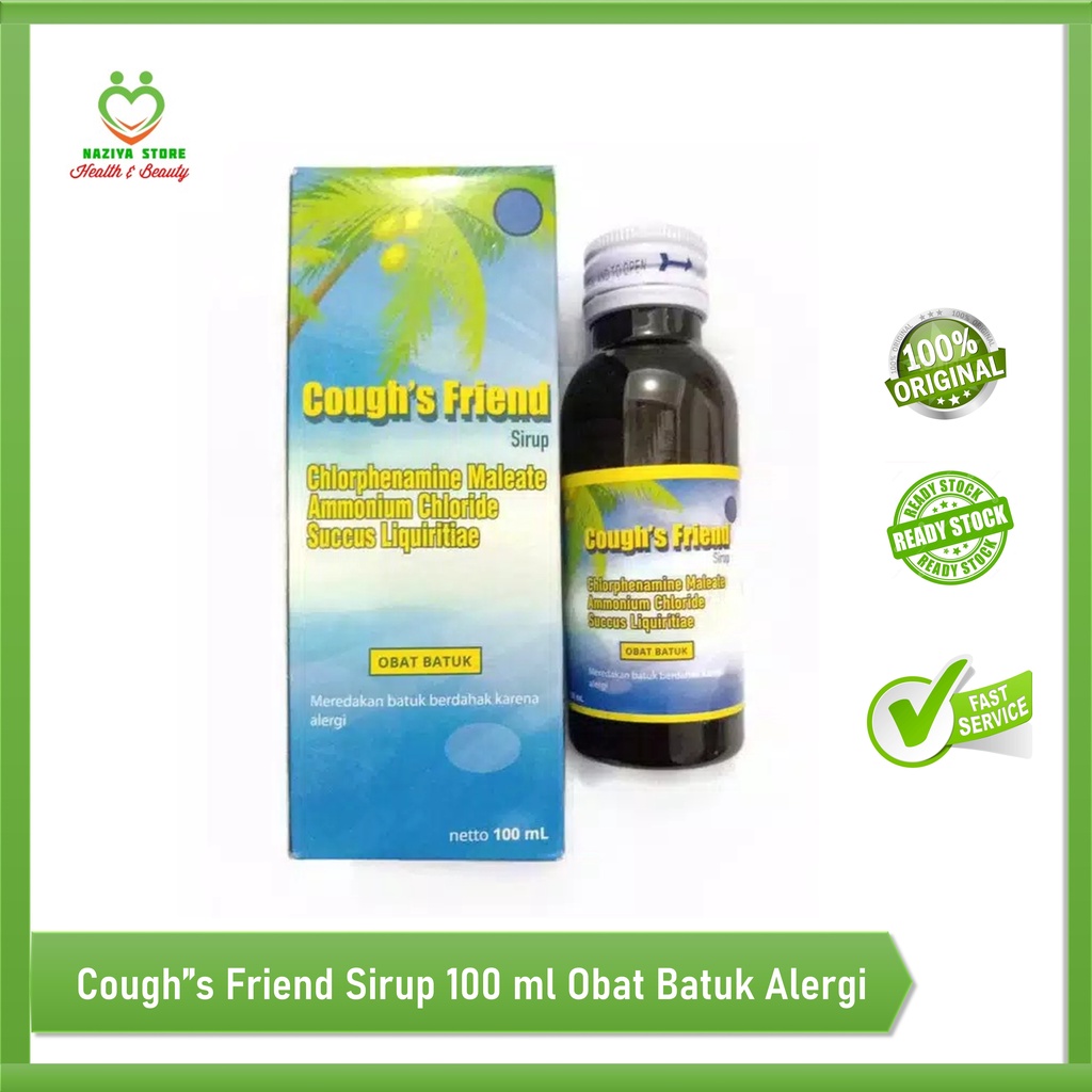 Jual COUGH FRIEND Syrup Obat Batuk Dan Flu 100ml OBAT BATUK Cap Pohon ...