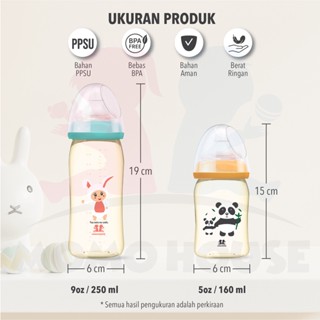 Jual MOMO HOUSE PPSU Botol Susu Bayi Botol Bayi Wide Neck Bottle Botol ...