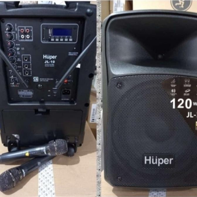 Jual SPEAKER PORTABLE HUPER JL10 JL 10 10INCH BLUETOOTH WIRELESS ...