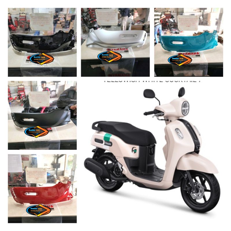 Jual Cover Side 1 Dan 2 Atau Body Belakang Fazzio Original Yamaha ...