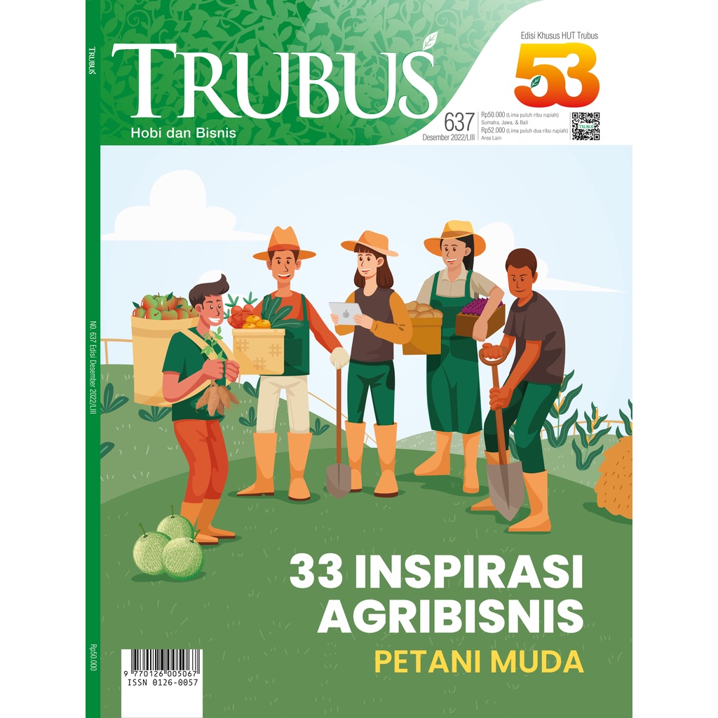 Jual MAJALAH TRUBUS EDISI 637 DESEMBER 2022 (33 INSPIRASI AGTIBISNIS ...