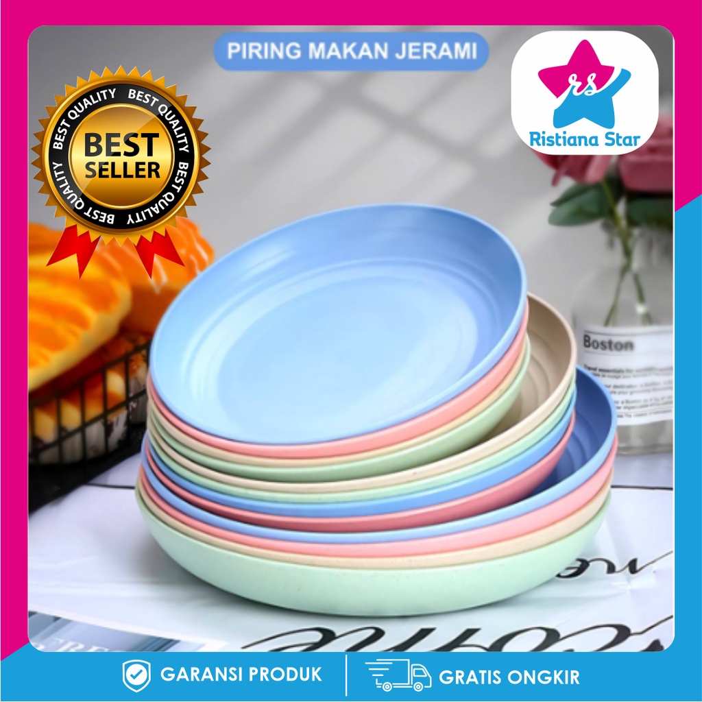 Jual Piring Makan Saji | 20 dan 25 cm Round Plate Piring Saji | Ramah ...