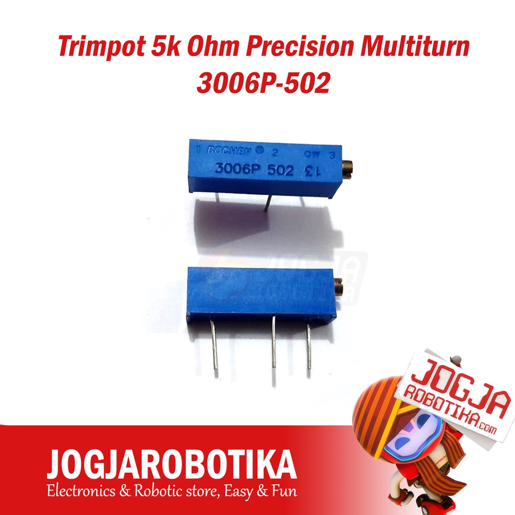 Jual Trimpot VR Precision Multiturn Multi turn 3006P 3006P-502 3006P ...
