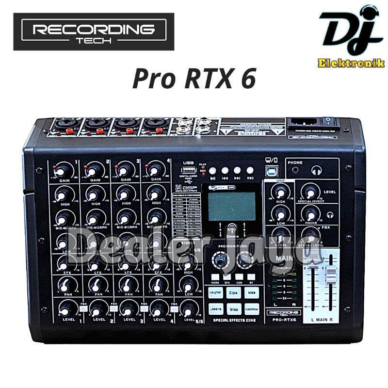 Jual RECORDING TECH PRO RTX 6 / RTX6 - Mixer Analog 6 channel (Podcast ...