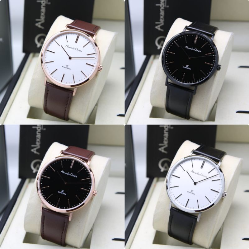 Jual JAM TANGAN PRIA ALEXANDRE CHRISTIE TIPIS AC8490 | AC COWOK 8490 ...