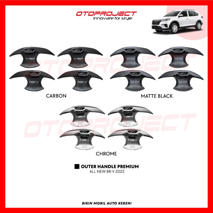 Jual Outer Handle cover Mangkok Pintu Premium All New Brv 2022 Otoproject Carbon | Shopee Indonesia