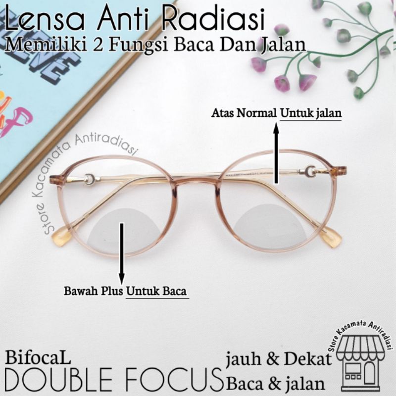 Jual Kacamata Double Focus Baca Dan Jalan Wanita Kacamata Jauh Dan ...