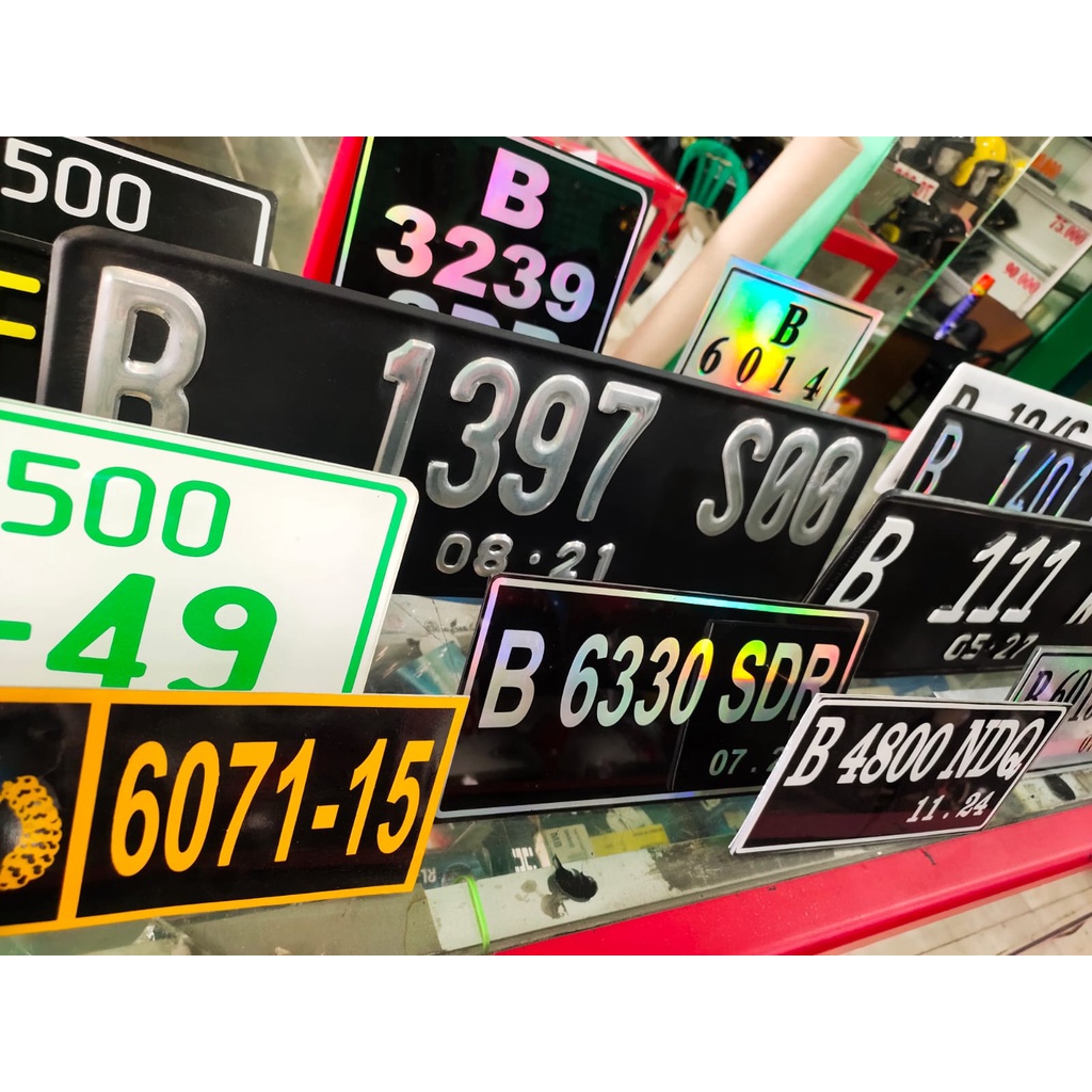 Jual Custom plat nomor variasi (bebas request) | Shopee Indonesia