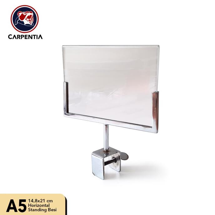 Jual Acrylic Stand Uk. A5 - Display Harga Akrilik - Sistem Jepit Putar ...