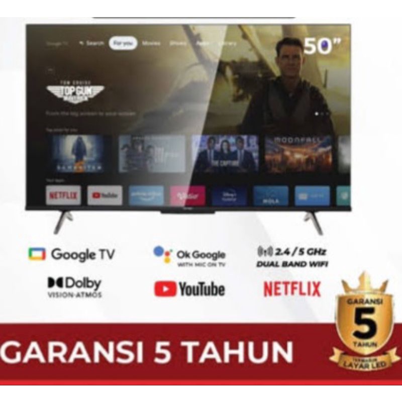 Jual POLYTRON ANDROID TV UHD 4K GOOGLE TV 50 INCH | PLD 50UG5959 ...